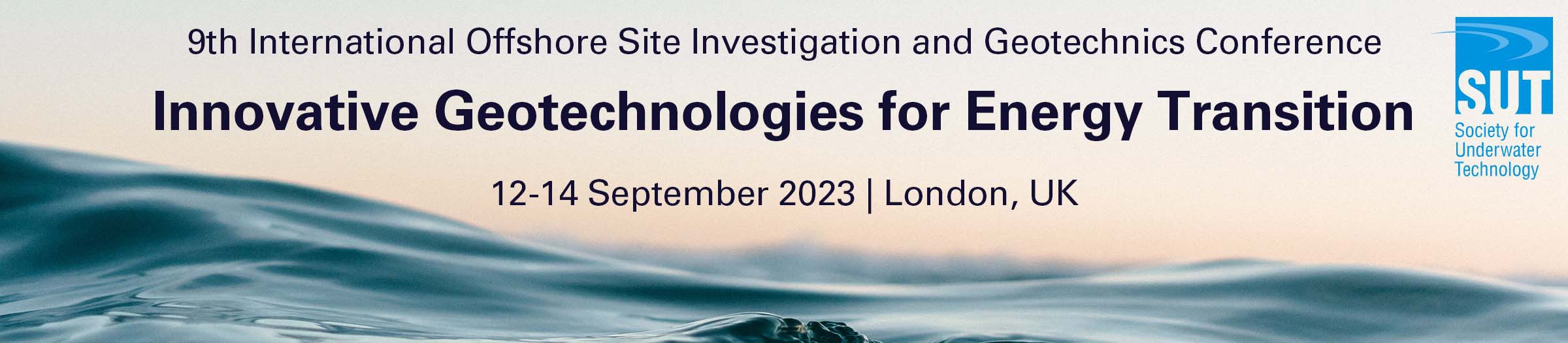 SUT OSIG 9th International Conference, “Innovative Geotechnologies for ...