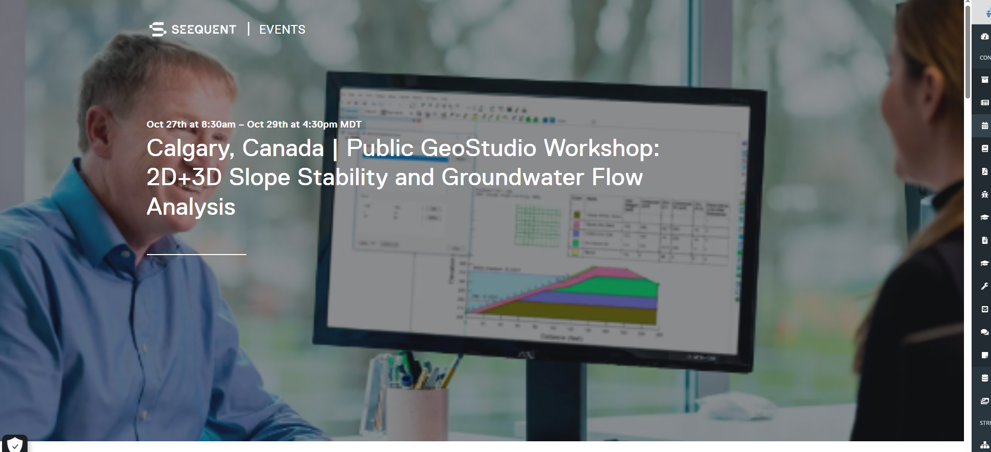 Calgary, Canada | Public GeoStudio Workshop: 2D+3D Slope Stability and ...