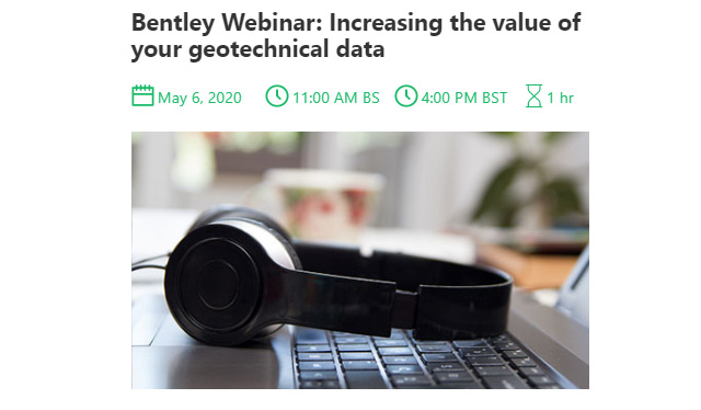 Bentley Webinar: Increasing the value of your geotechnical data ...