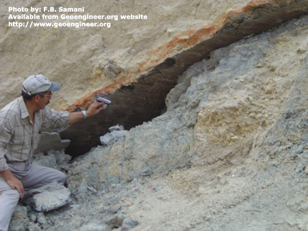 Weathered Shale slip surface, North of Iran | Geoengineer.org