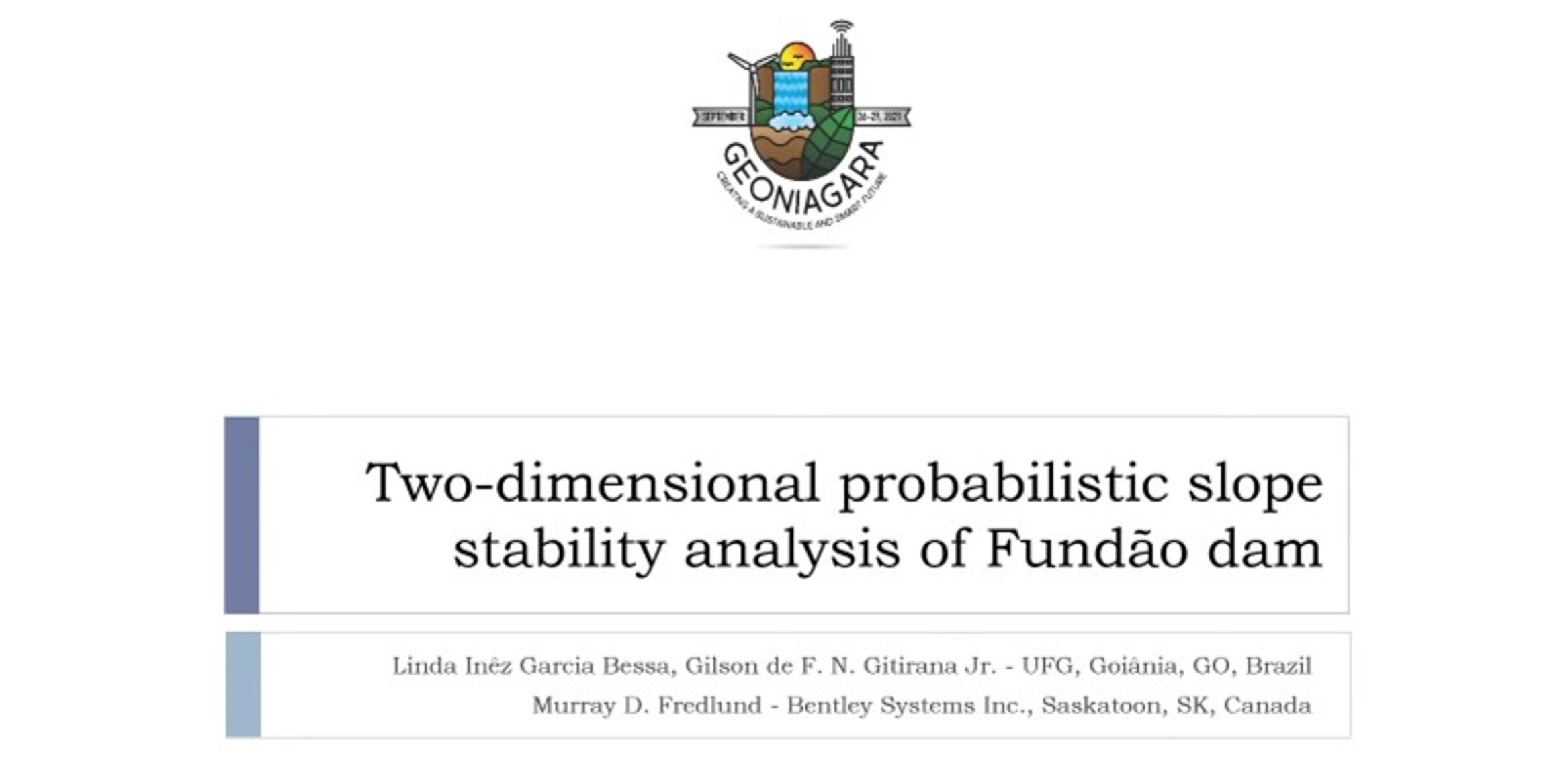 Two-dimensional probabilistic slope stability analysis of Fundão dam ...