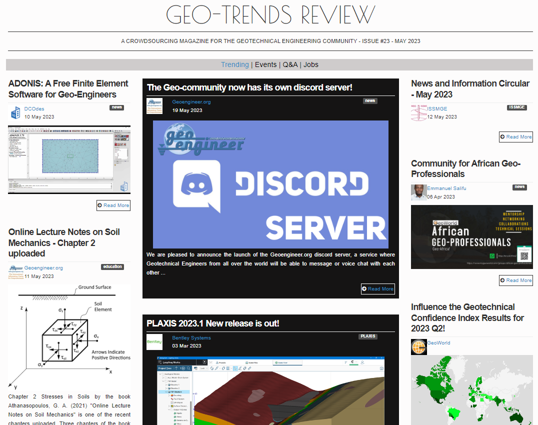 "Geo-Trends Review" twenty-third issue is published! | Geoengineer.org