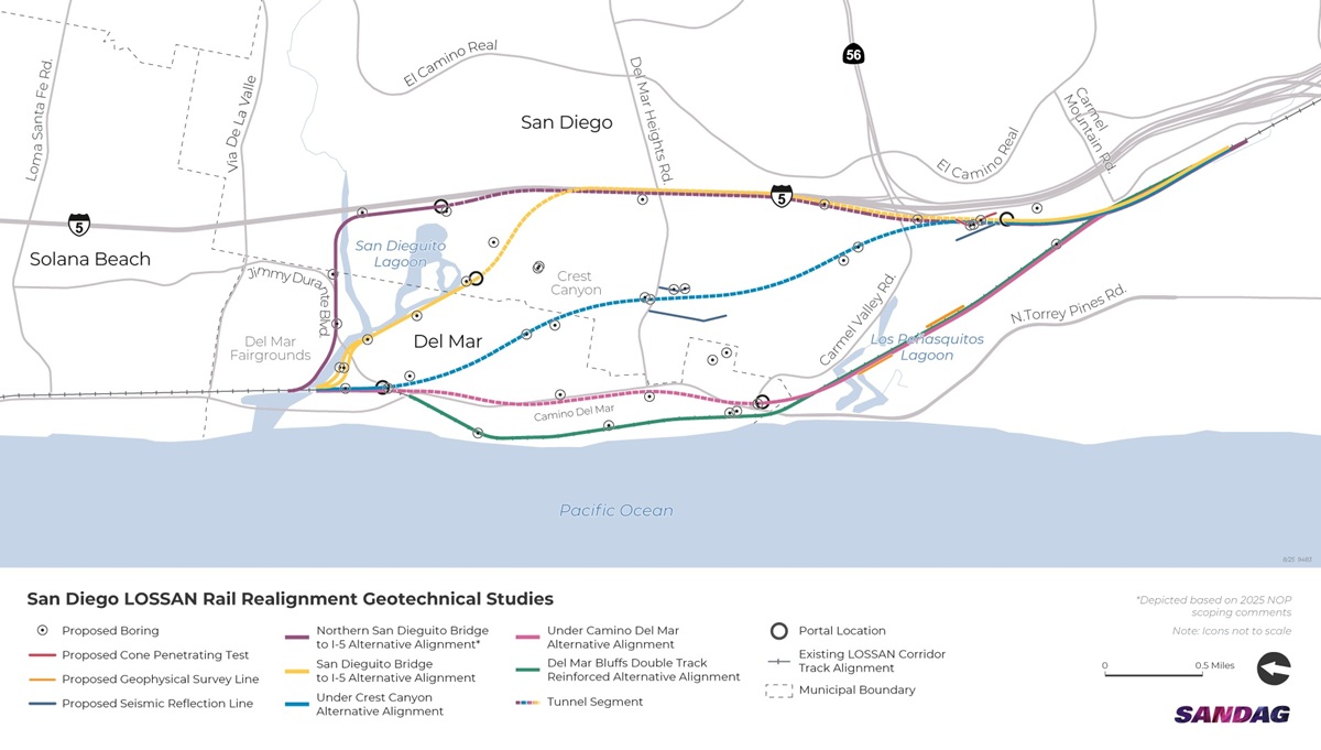 Geotechnical testing begins for LOSSAN rail realignment | Geoengineer.org