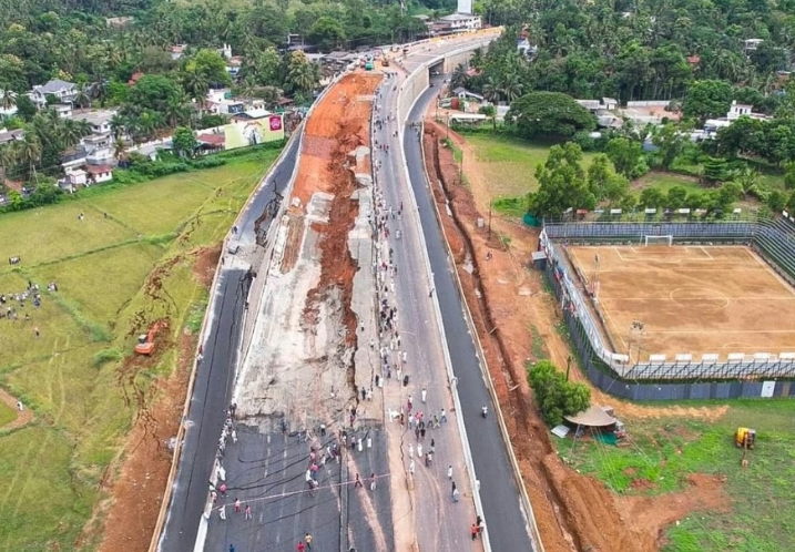 Highway embankment gives way in Kollam, investigation begins ...