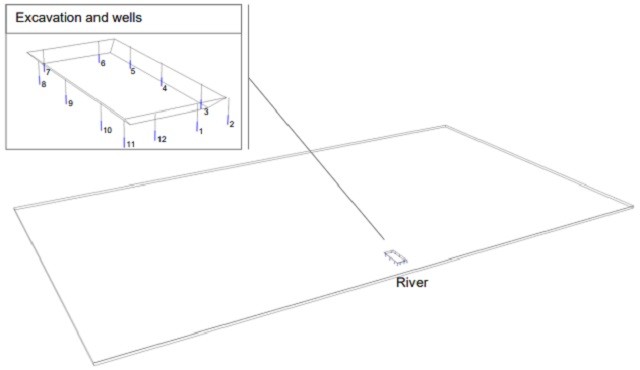 Dewatering example on a specific deep well system with GeoStudio ...